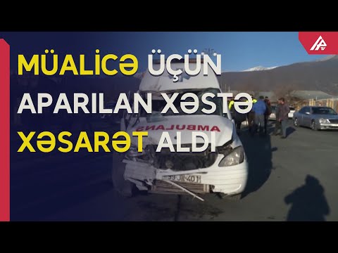 COVID xəstəsi aparan təcili yardım maşını qəzaya düşdü
