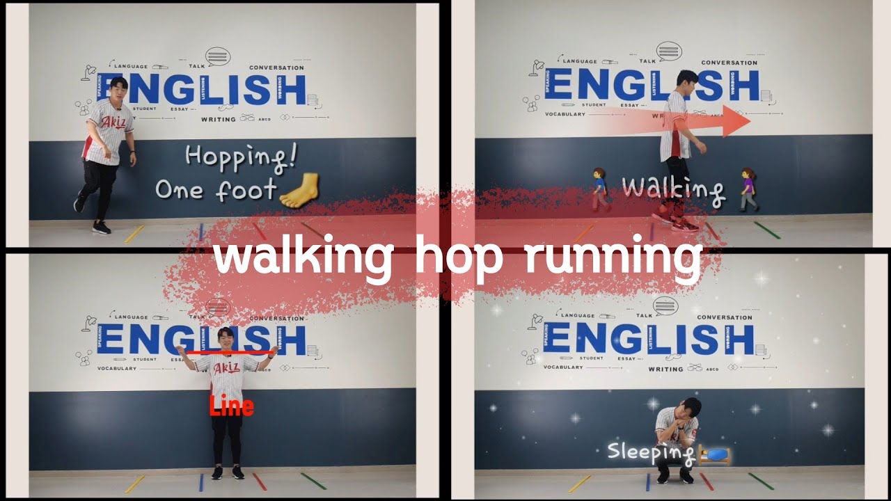 걷기🚶‍♂️뛰기 달리기🏃‍♀️! Walking, hop, running! - YouTube