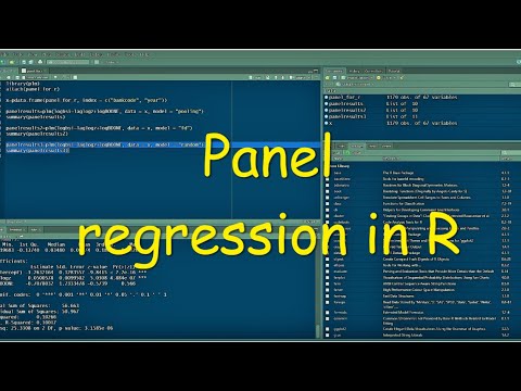 Panel linear regression in R - YouTube