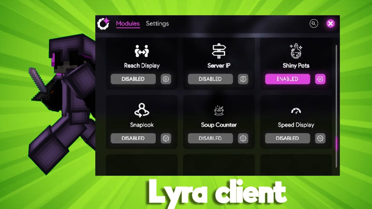 Lyra client,the newest minecraft client(500 subs special) - YouTube