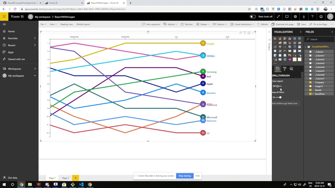 Demo of Horse Racer Visual Power BI - YouTube