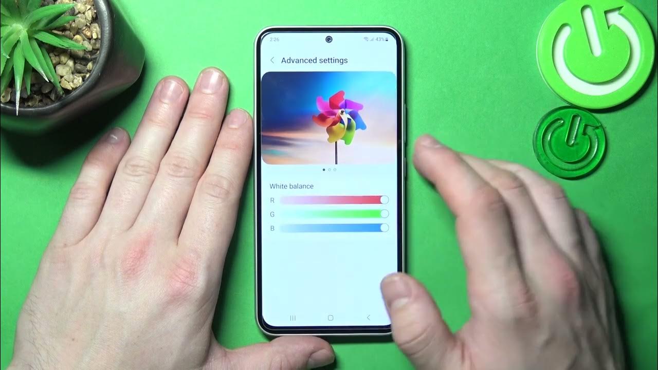 How To Find & Manage Display Settings On Samsung Galaxy A54 - YouTube