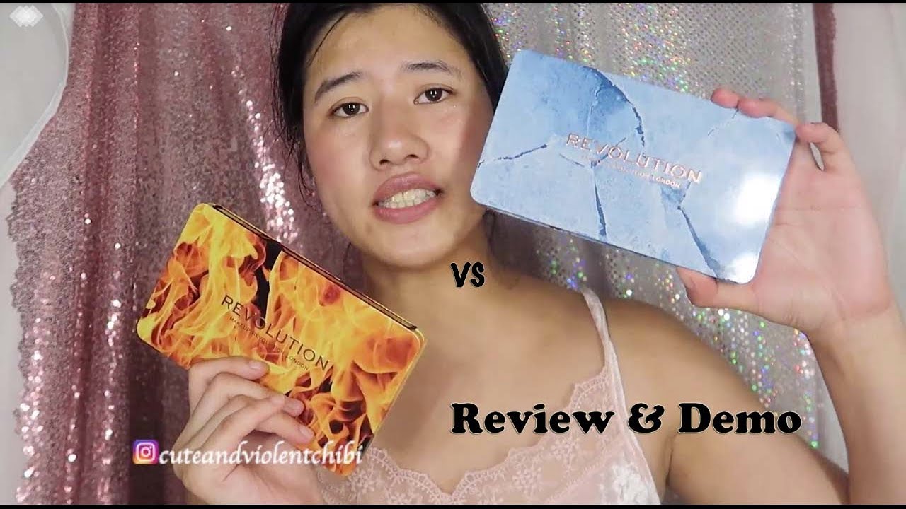 Makeup Revolution Fire and Ice Eyeshadow Palette Demo - YouTube
