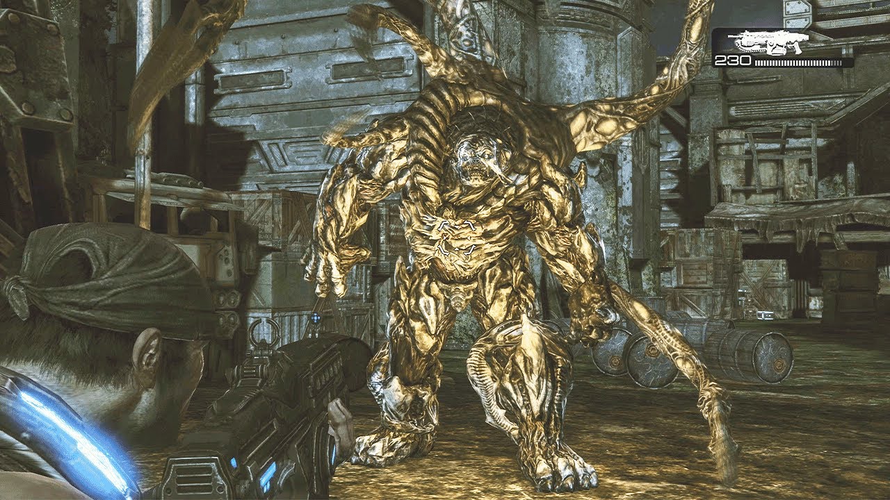 GEARS OF WAR 3 Xbox 360 - All Bosses & Ending - YouTube