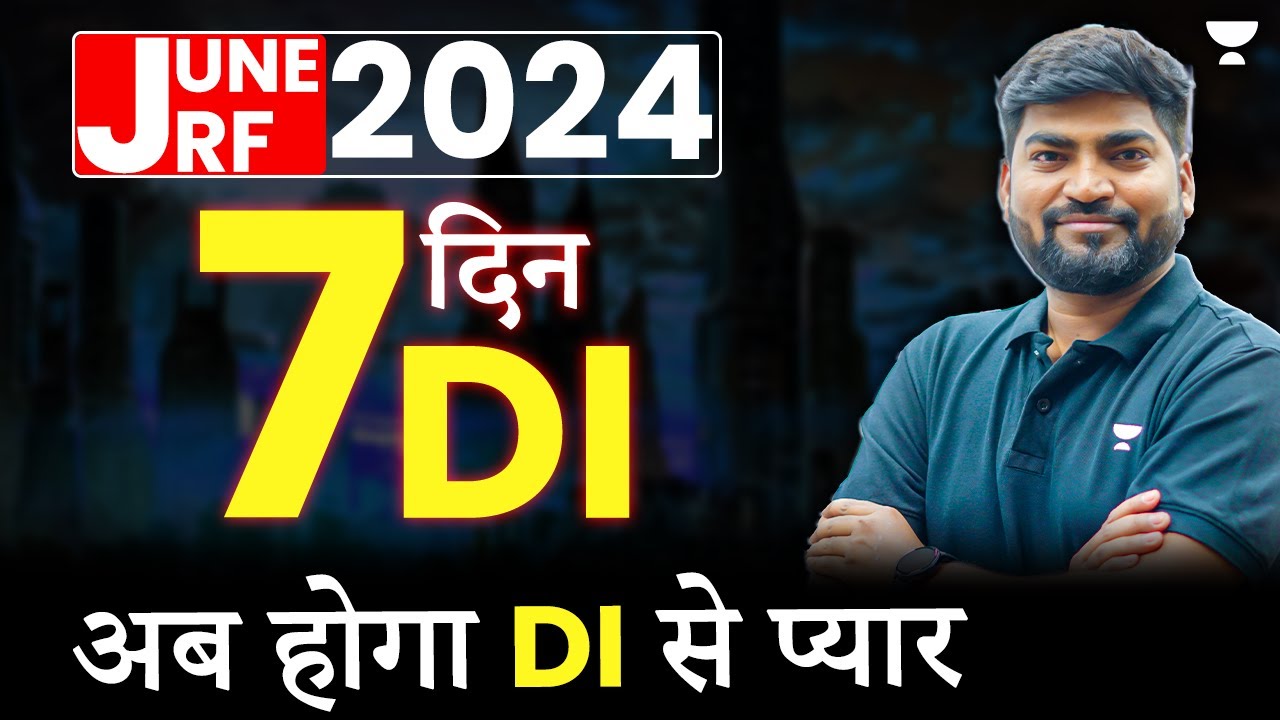 Ugc Netjrf 2024 Paper 1 Data Interpretation Di In 7 Days Ugc Net Rajat Sir Unacademy