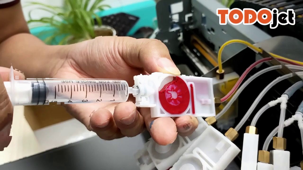 Install dampers for Todojet A3 DTG printer - YouTube
