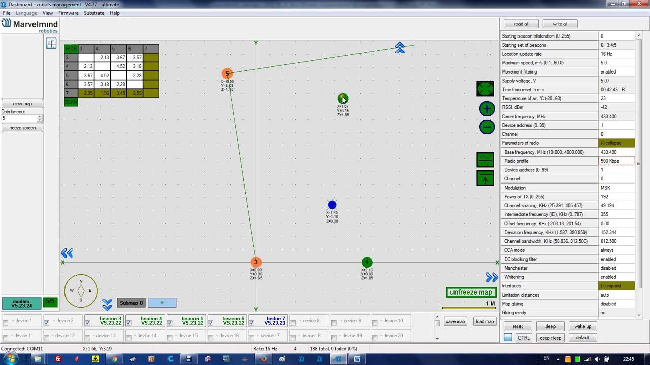 Demo: setting X,Y axes of coordinates on the map in the Dashboard - YouTube