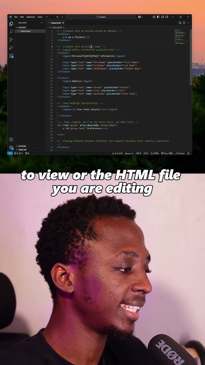 Preview Html Directly In Vs Code Html Css Vscode Frontend Frontenddevelopment Webdesign