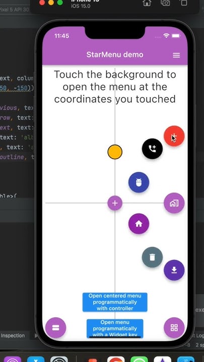 Flutter Flutterdart Appdesign Application Starmenudemo Blender Youtube