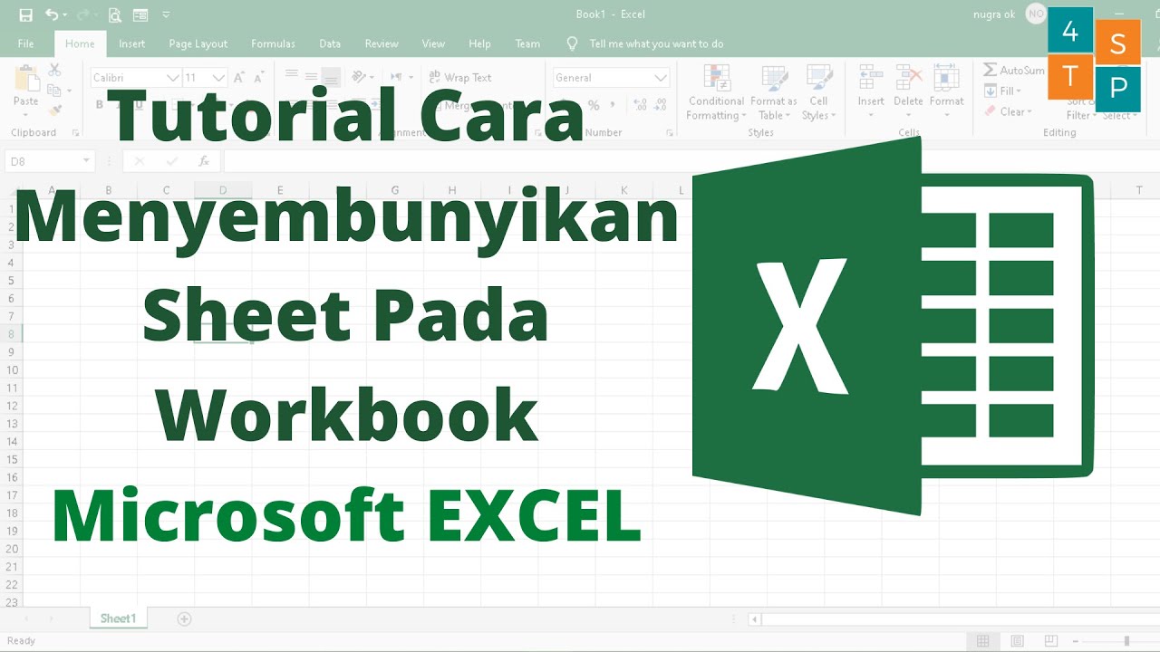 Tutorial Cara Menyembunyikan Sheet pada Workbook di Excel - YouTube