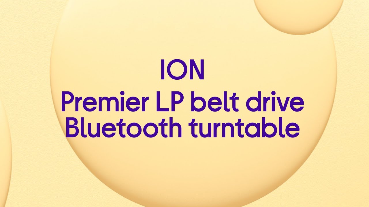 ION Premier LP Belt Drive Bluetooth Turntable - Black - Product ...