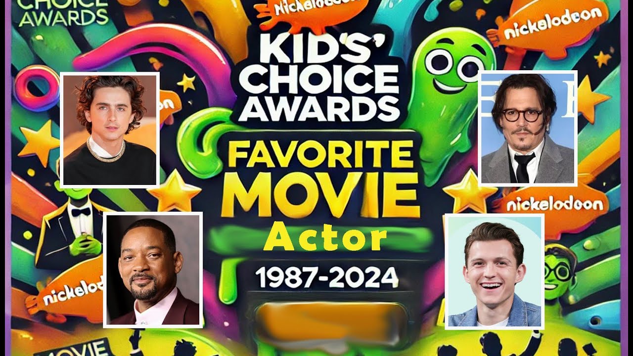 Who Won Favorite Movie Actor? (1987–2024) | Kids' Choice Awards Recap ...
