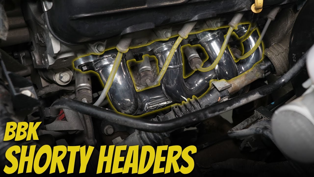 2014-2018 GMC Sierra BBK Shorty Headers - Phastek Install - YouTube