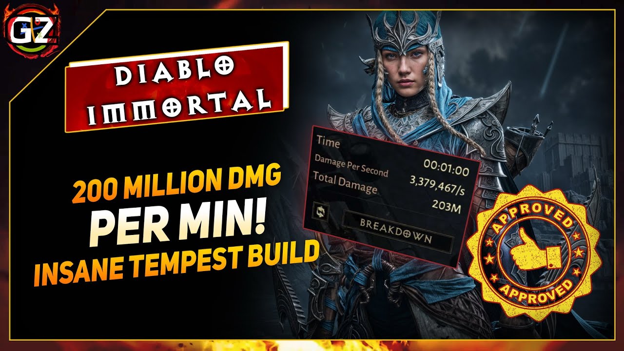 220 Million DMG Per Min | Insane Build | TEMPEST | Diablo Immortal ...