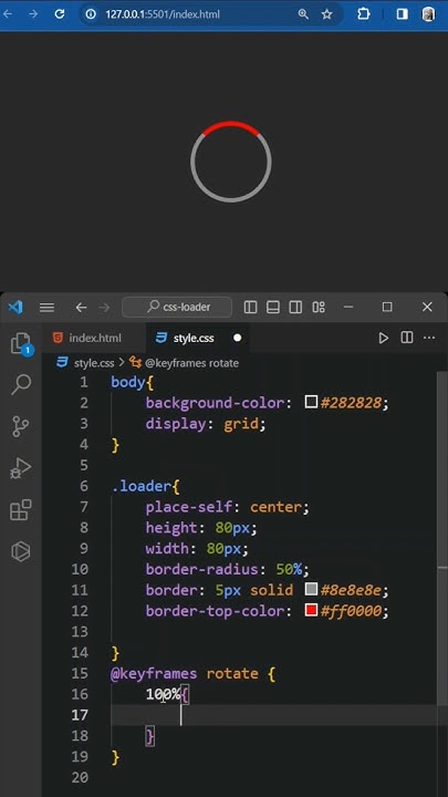 Easy way Create Spinner & Loader using HTML_CSS .#programming #javascript #html #css #coding # ...