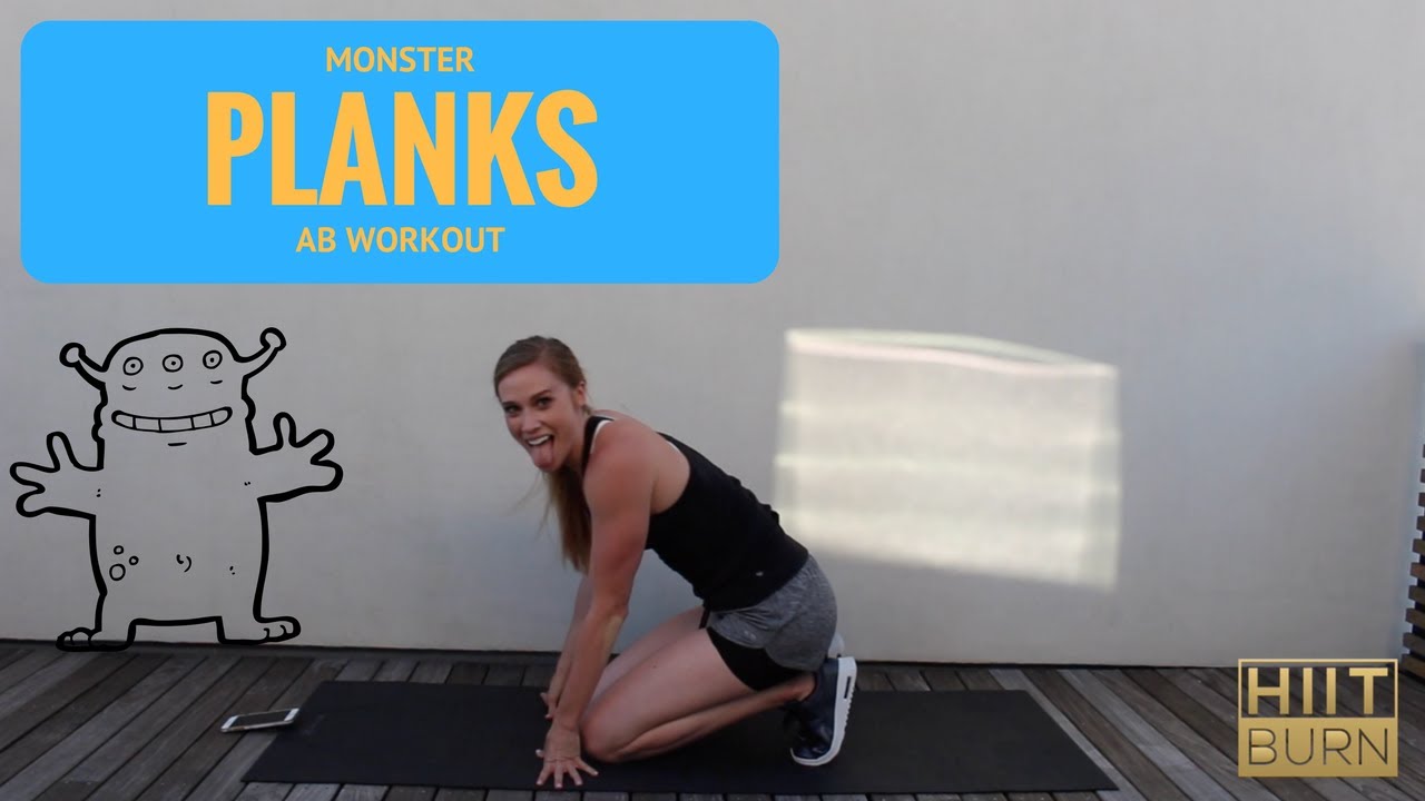 Monster Plank Ab Workout | HIITBURN Ab Workout - YouTube