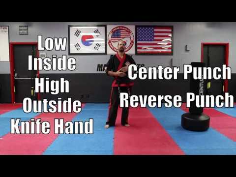 Basic Front Stance Hand Combination - YouTube