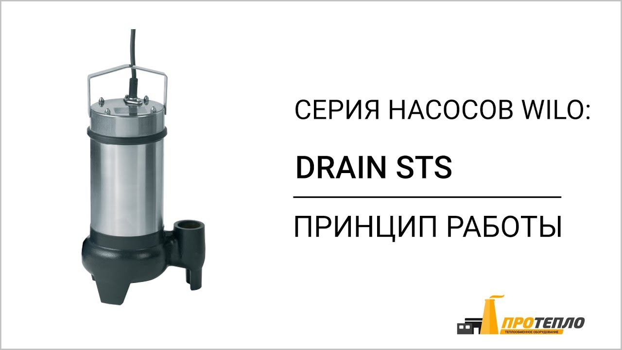 Wilo Drain STS - погружные дренажные насосы - YouTube