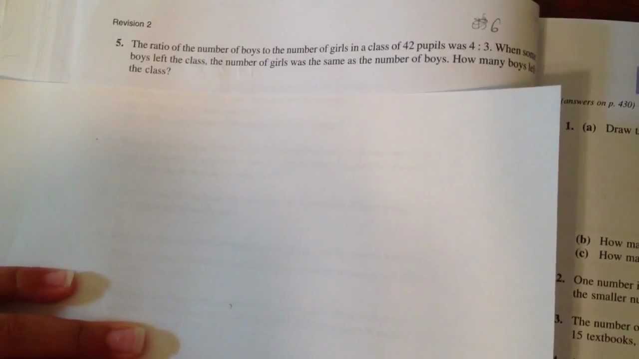 Math-a ratio problem explained by 8 year old - YouTube
