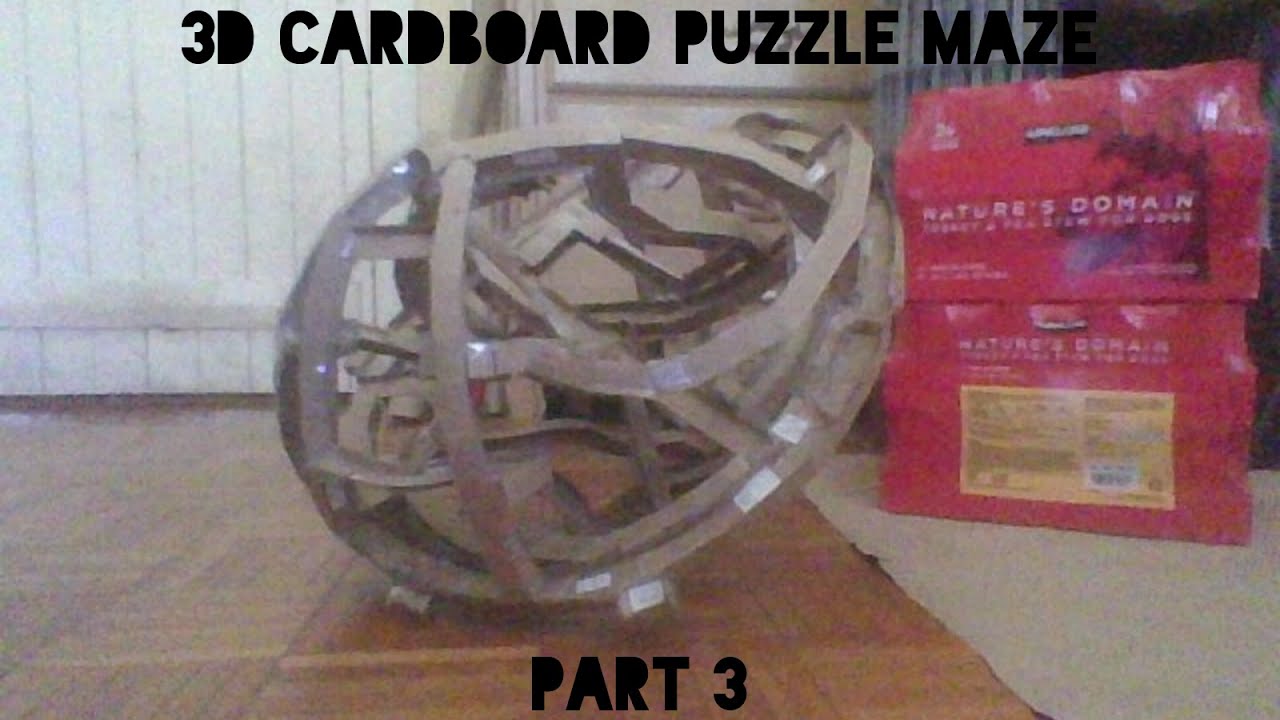 3D Cardboard Puzzle Maze (Part 3) - YouTube
