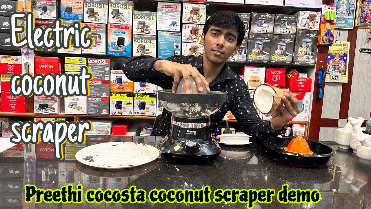 PREETHI ELECTRIC COCONUT SCRAPER DEMO | PREETHI COCOSTA COCONUT SCRAPER ...