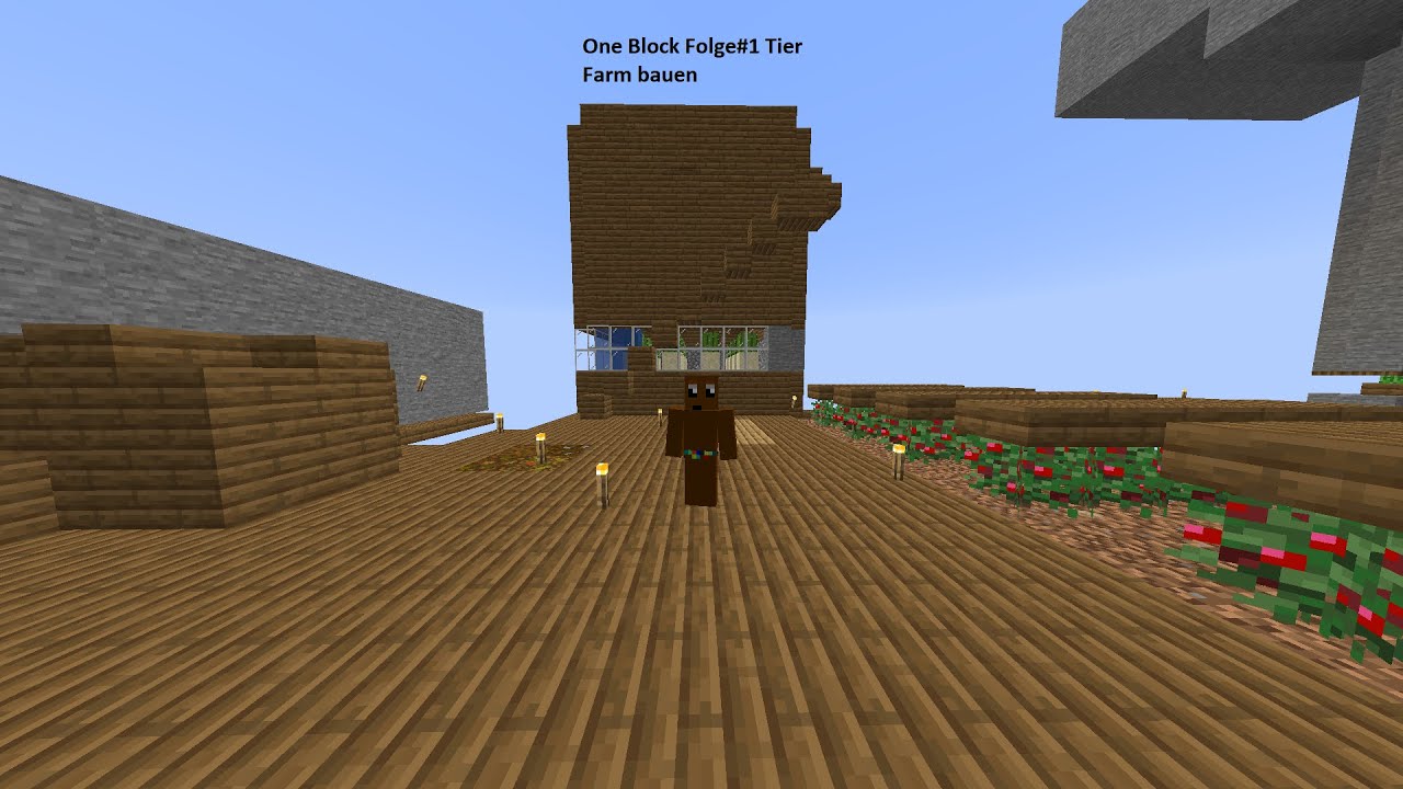 Minecraft one block Folge#1 Tier Farm bauen - YouTube
