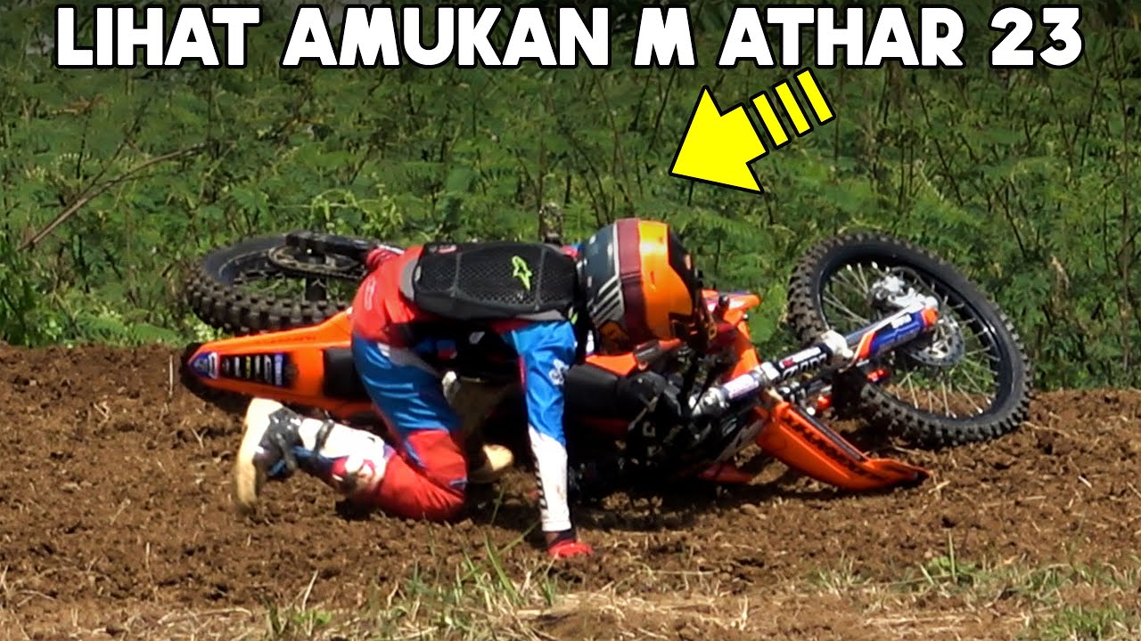 Jatuh bangun M ATHAR 23 Kratingdaeng supercrosser 2024 - YouTube