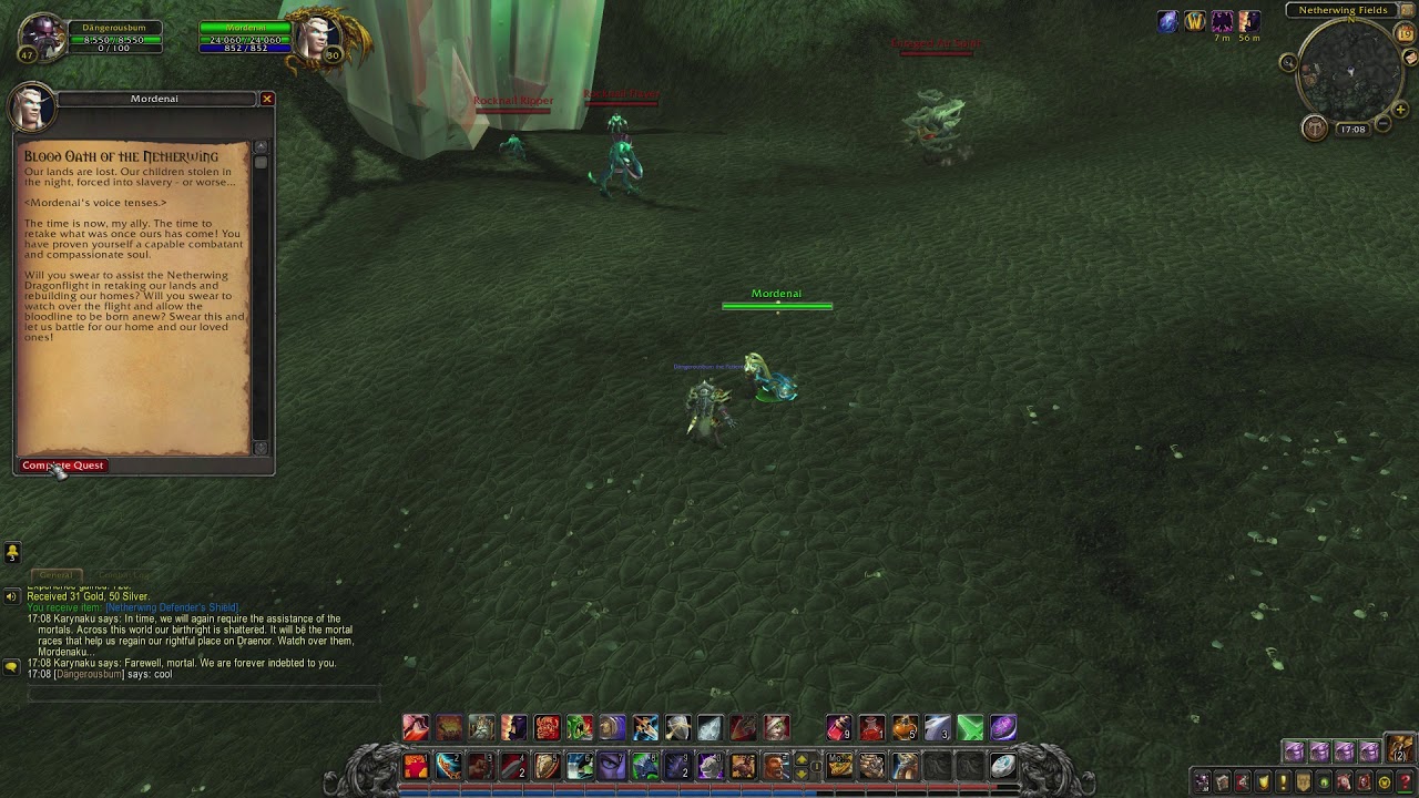 World of Warcraft: Blood Oath of the Netherwing - Quest ID 11012 ...