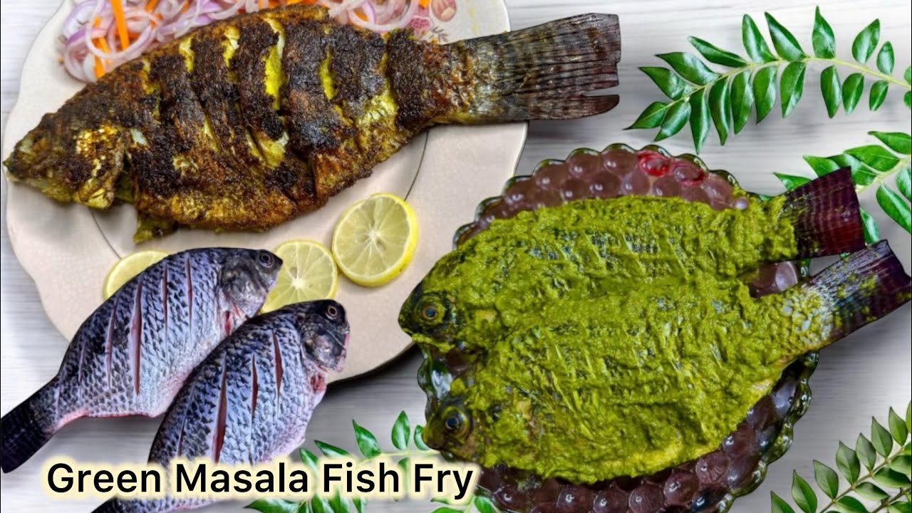 Green Masala Fish Fry Recipe | Hariyali FishFry | Easy Fish Fry Recipe ...