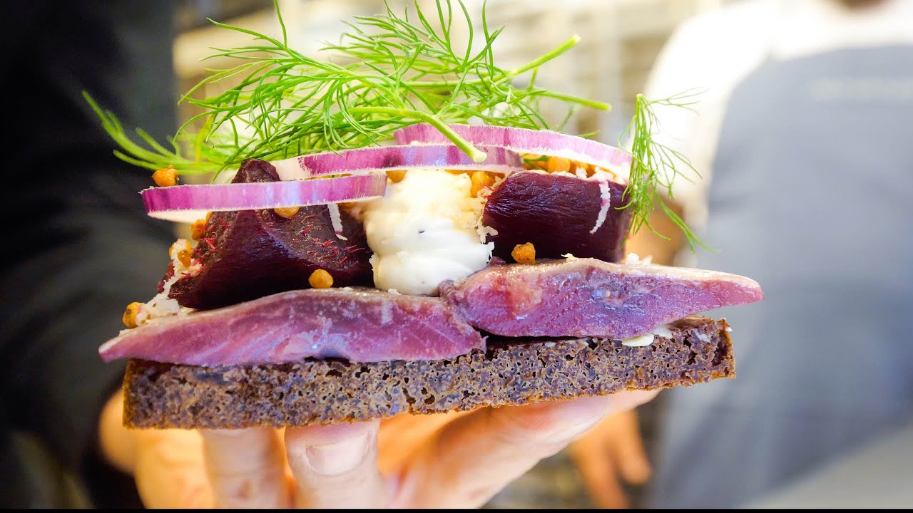 Denmark Food - BEST SMØRREBRØD + Lunch at 800 Year Old Castle! - YouTube