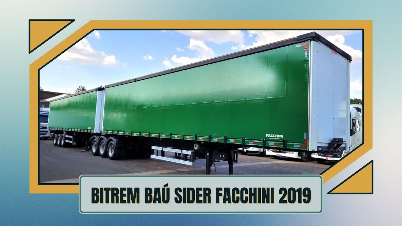 VENDIDO Carreta Bitrem 9 Eixos Bau Sider Facchini Ano 2019 - YouTube