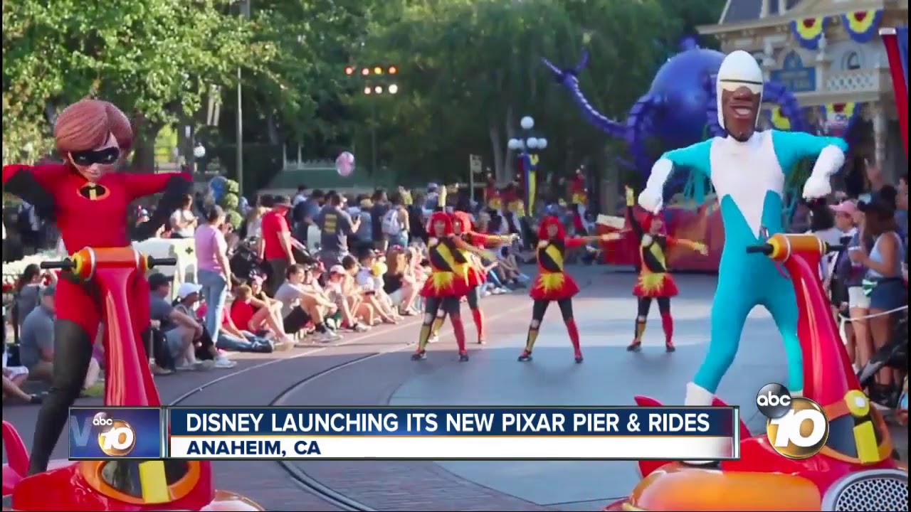 Disney launching Pixar Pier and rides - YouTube
