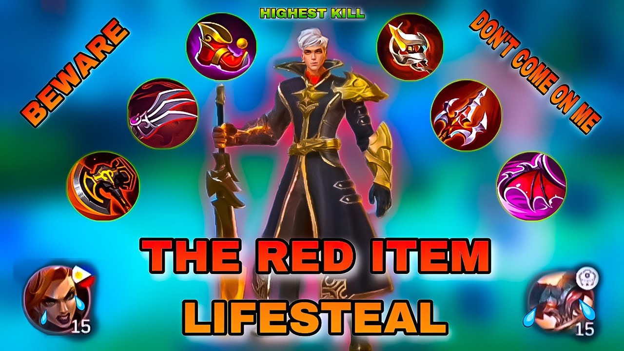 THE 6 RED ITEM BUILD LIFESTEAL ALUCARD CERTIFIED 💥 MLBB | 2023 - YouTube