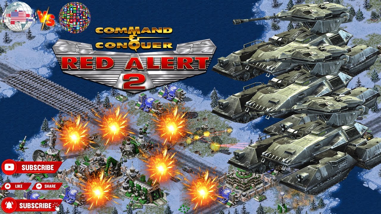 Red Alert 2 - An Easy Map For Extra Hard AI? - YouTube