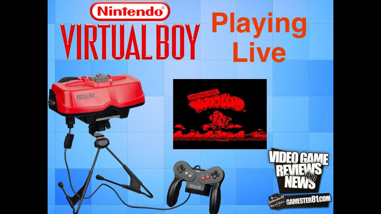 LIVE: Playing the Nintendo Virtual Boy - YouTube