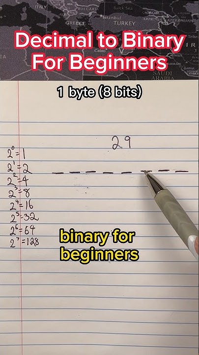How To Convert Decimal Number To Binary For Beginners 👨🏻‍💻 Computerscience Coding Binary