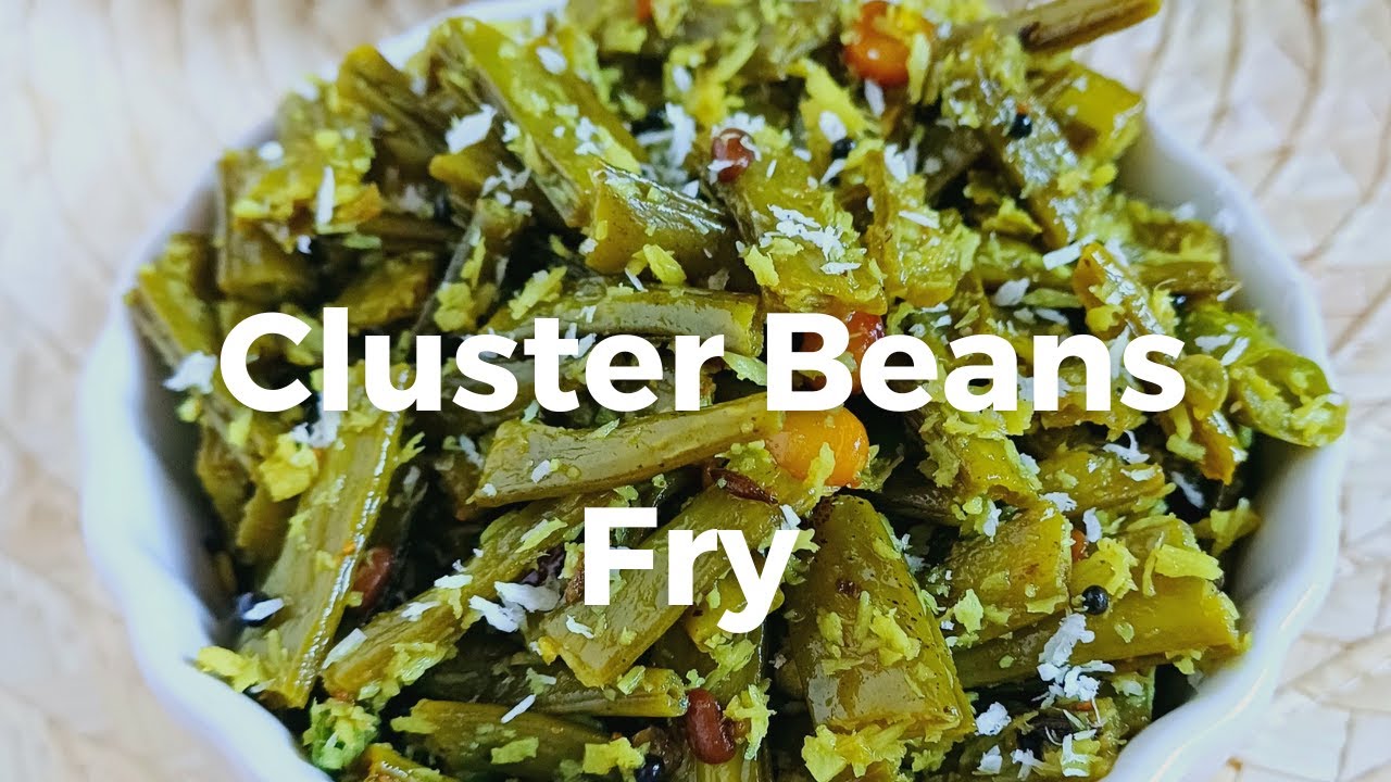 Cluster Beans Fry for Chapati and Rice l Goru Chikkudukaya Fry l Gawar ...