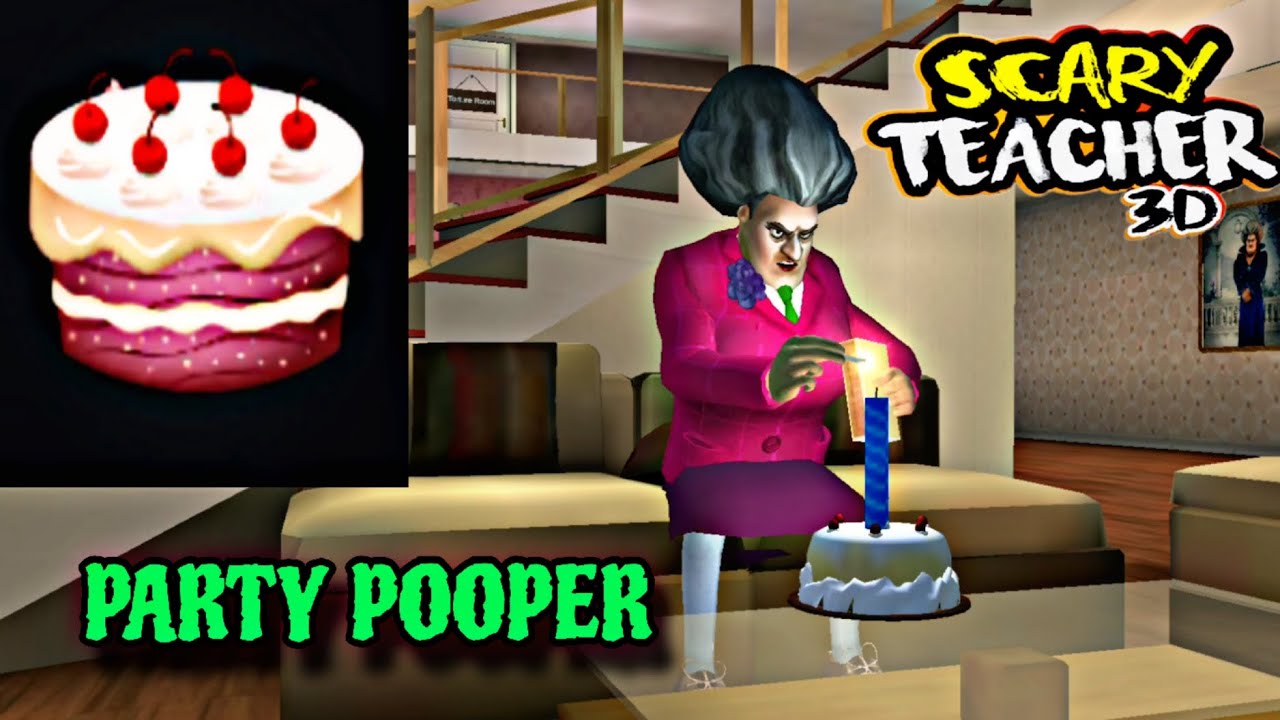Scary Teacher 3D | Miss T's Party Pooper gameplay walkthrough 🧨🧨 - YouTube