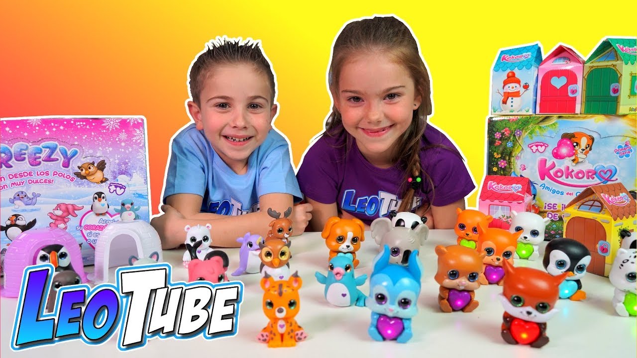 Leo y Valeria descubre los nuevos Freezy y Kokoro - YouTube