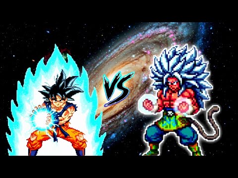 Manga Goku UI V3 VS Goku SSJ5 V3 in Mugen - YouTube