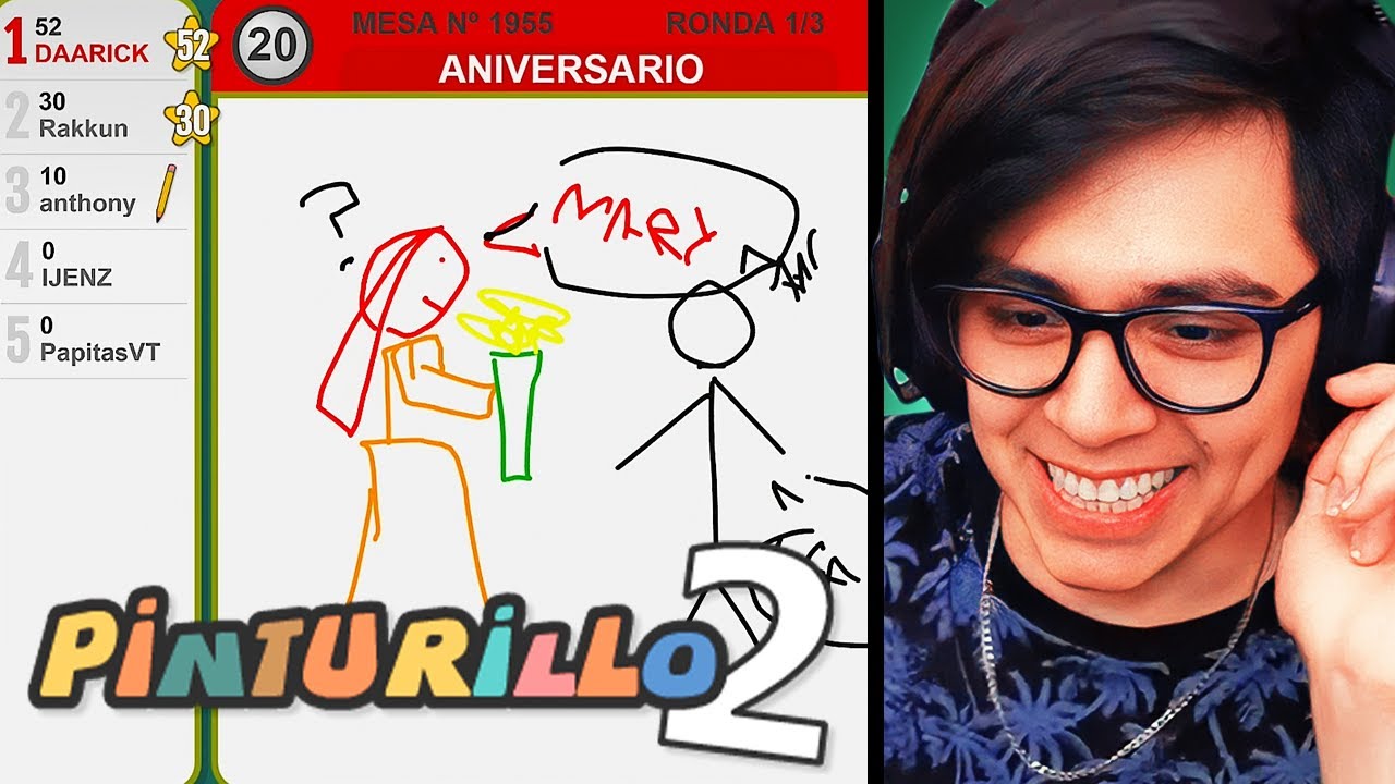 🎨 Daarick juega PINTURILLO 2 con STREAMERS - YouTube