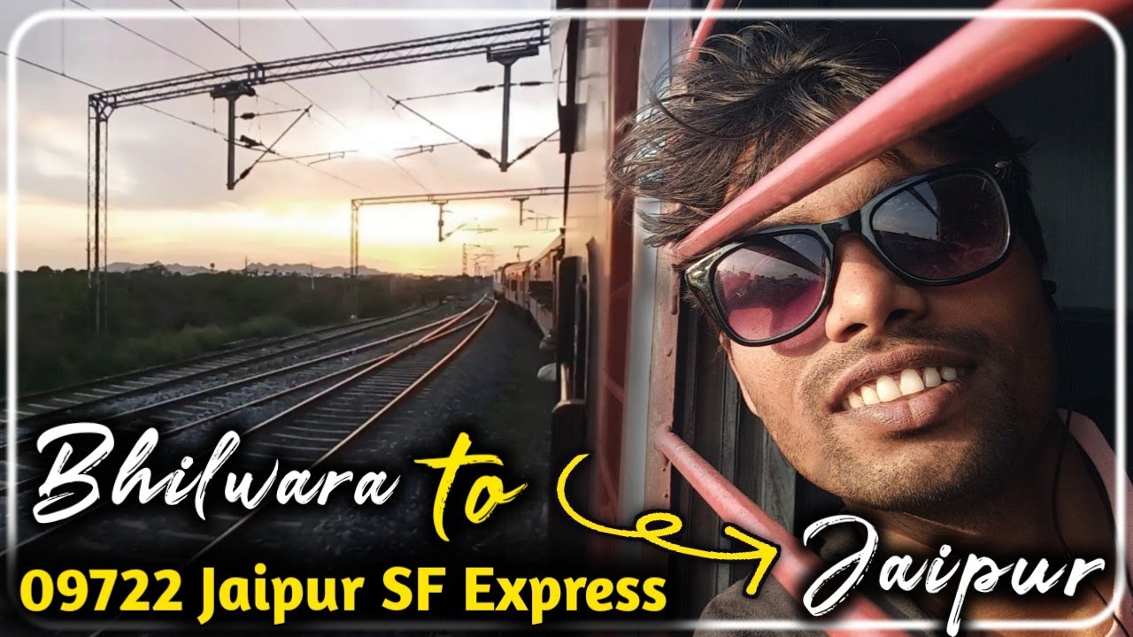 bhilwara to jaipur | for haridwar uttarakhand | train travel vlog | in Jaipur SF express 09722 ...