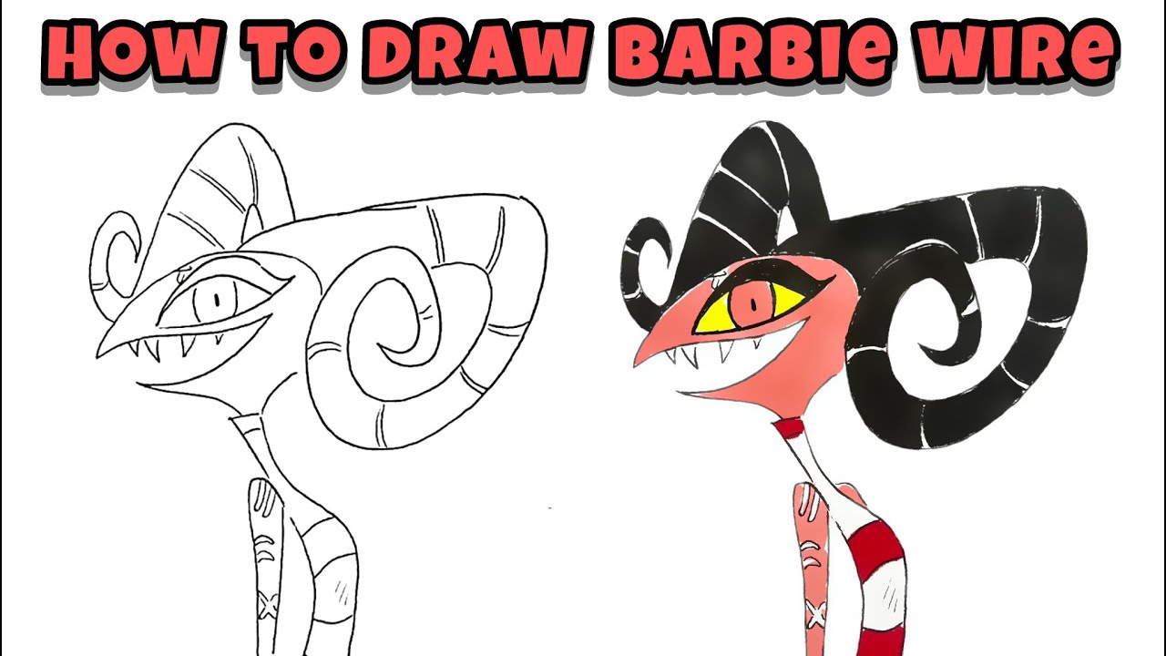 How to Draw Barbara "Barbie" Wire Buckzo from Helluva Boss (Hazbin ...