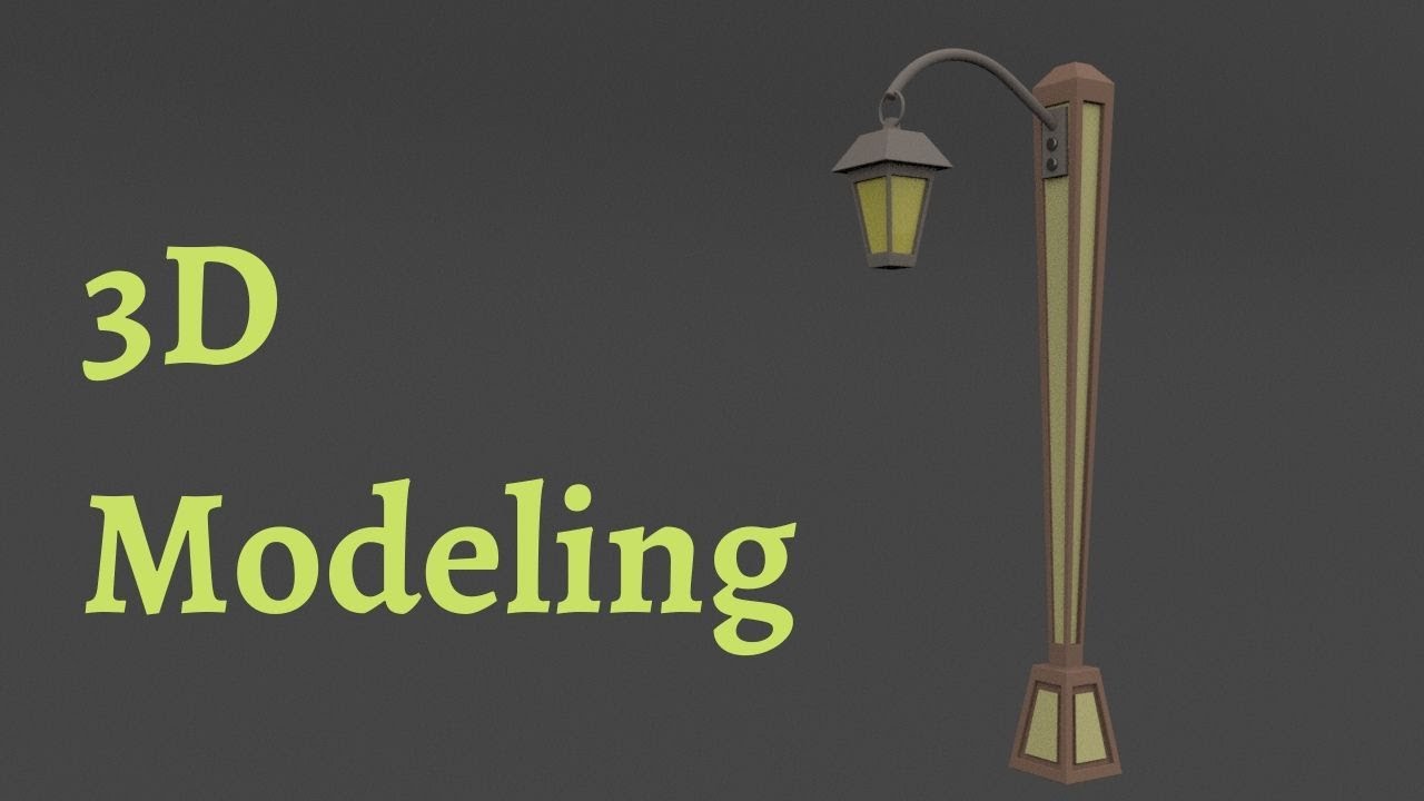Autodesk Maya _ Stylized 3D Street Light Modeling In Maya - YouTube