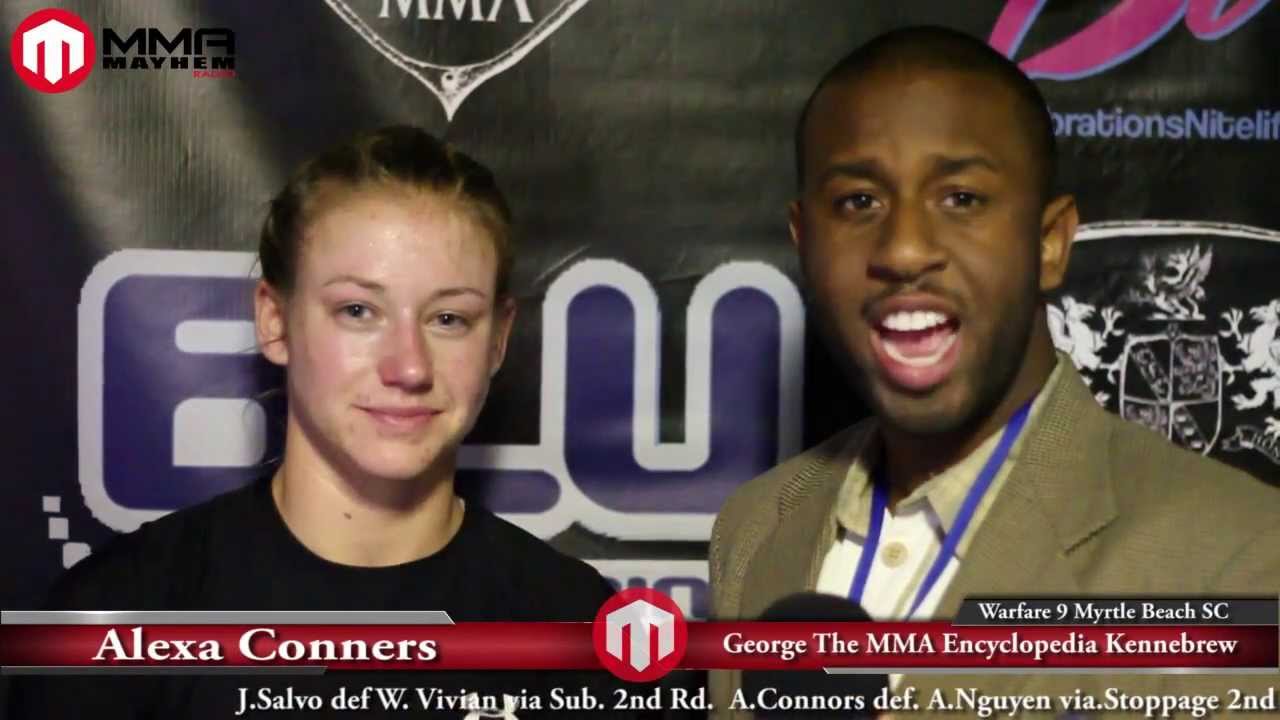 Warfare 9 Post Fight Interview With Alexa Conners - YouTube