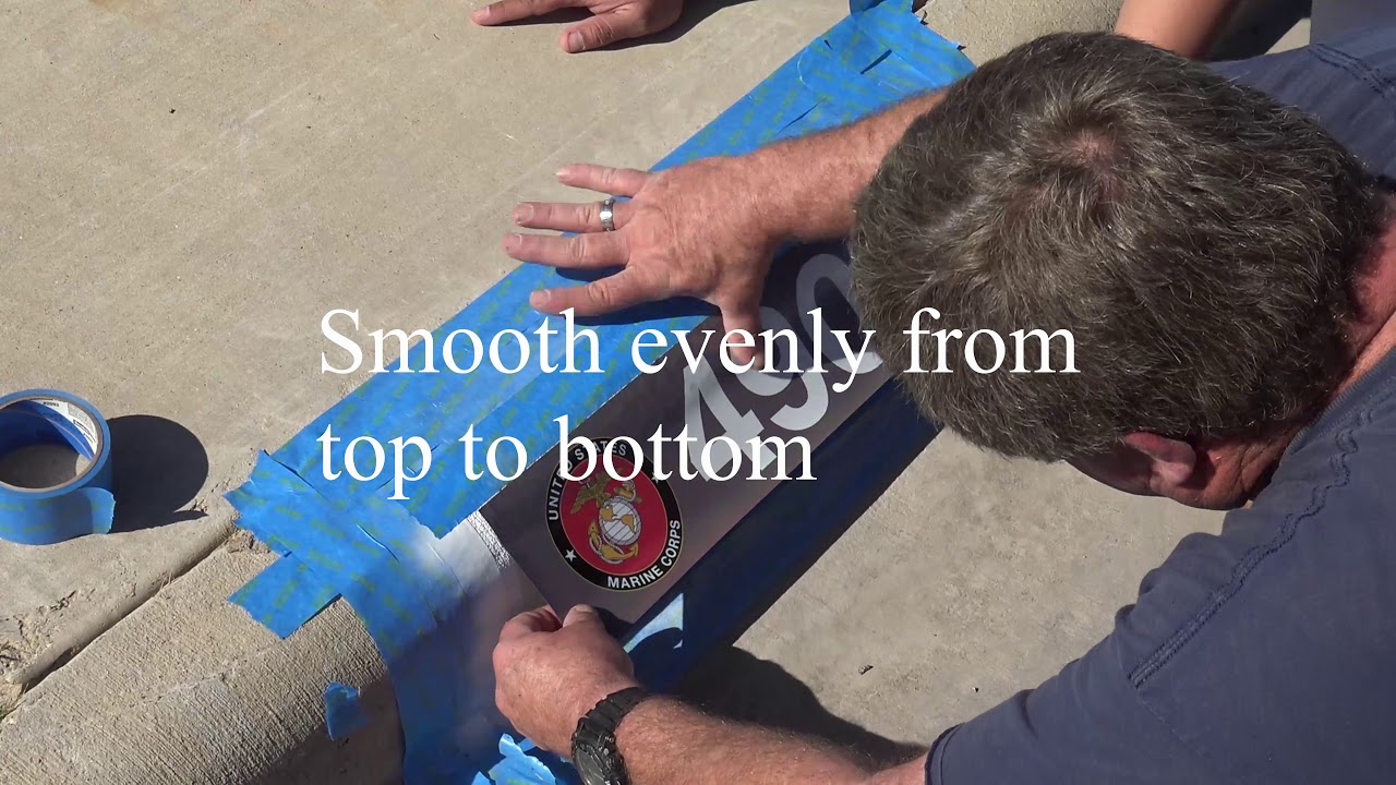 reflective curbside numbers - YouTube