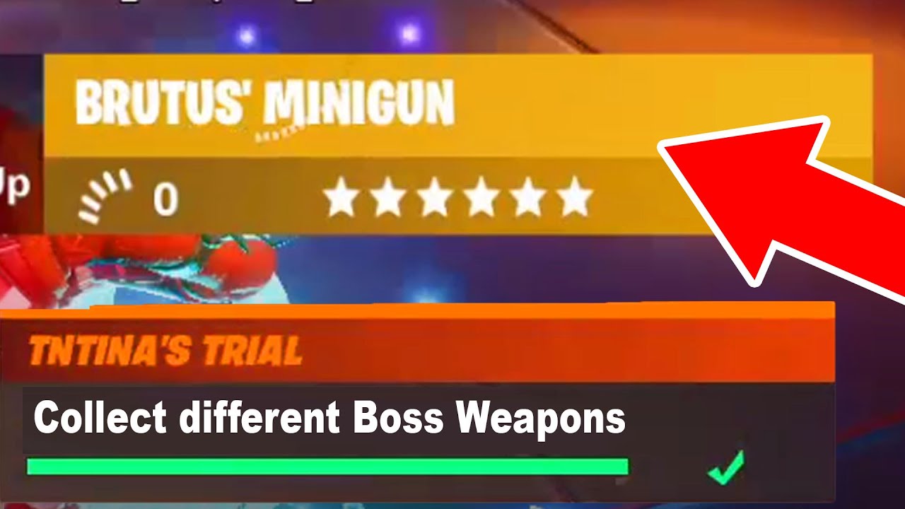 Collect different Boss Weapons Fortnite - YouTube