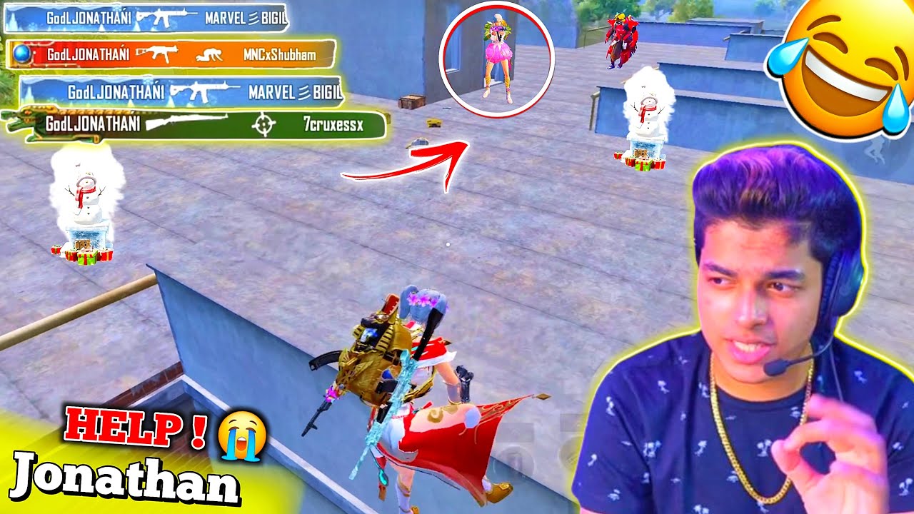 😱 PLAYING WITH JONATHAN GAMING NAME🥵 AND THIS HAPPENED 😭 BGMI GAMEPLAY ...