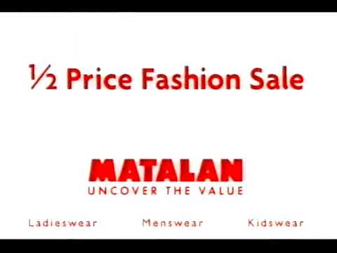 Matalan Half Price Fashion Sale UK Advert - Variant (2003)