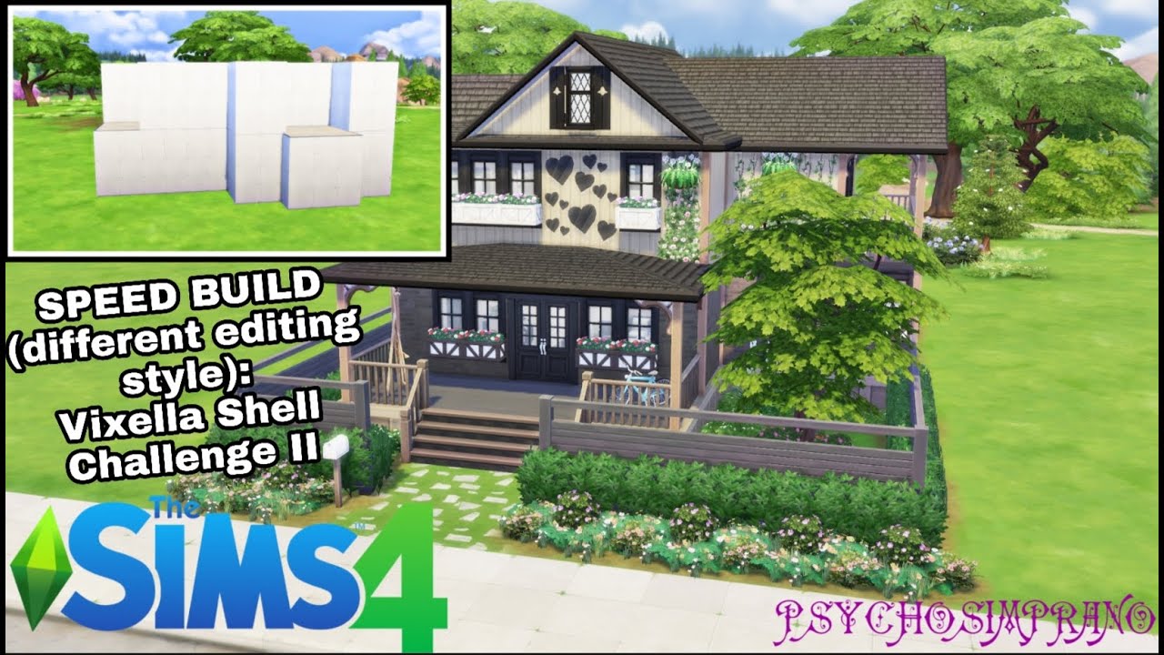 Vixella Shell Challenge II [The Sims 4] [Speed Build] [No CC] - YouTube